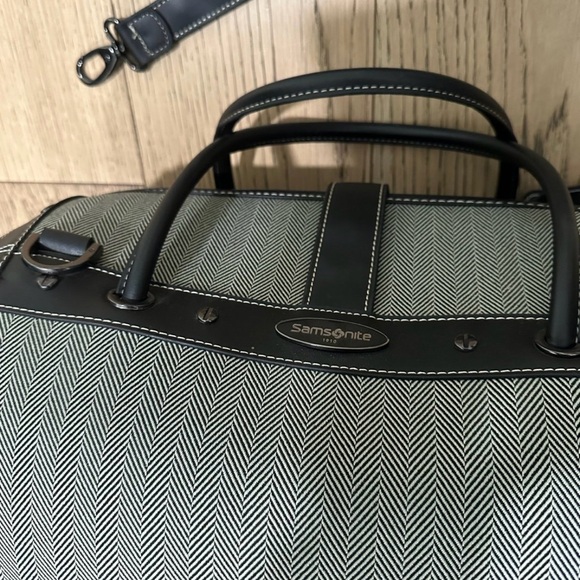 Samsonite | Bags | Samsonite Black Label Herringbone Duffel Bag | Poshmark
